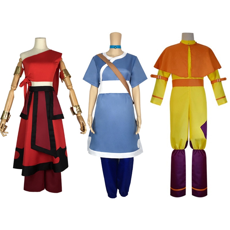 Movie Avatar The Last Airbender Avatar Aang Cosplay Costume Adult ...