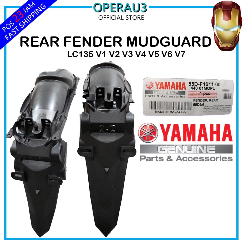 Yamaha LC135 V1 V2 V3 V4 V5 V6 V7 Fender, Madgat Mudguard, Rear Fender ...