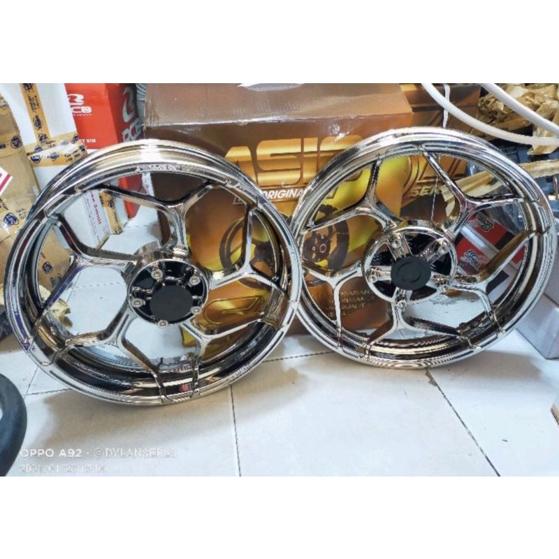 ASIO MAGS FOR SNIPER 150 / 155 (CHROME) | Shopee Philippines