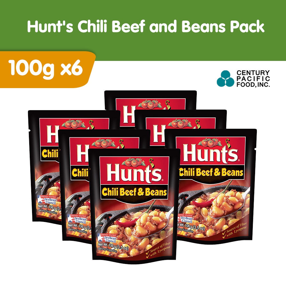 Hunt's Chili Beef and Beans Pack of 6 | Shopee Philippines