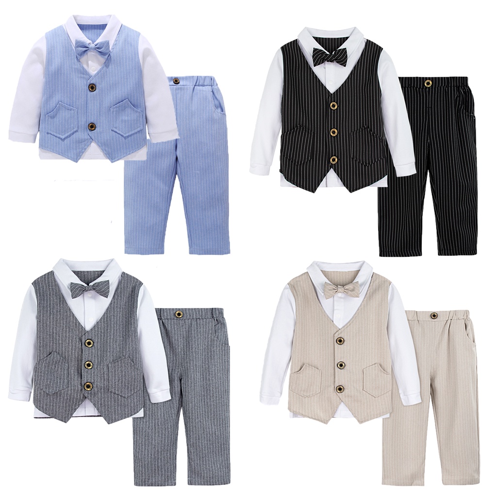 Formal Attire for Kids Boy Primary School Uniform Baby Birthday ...