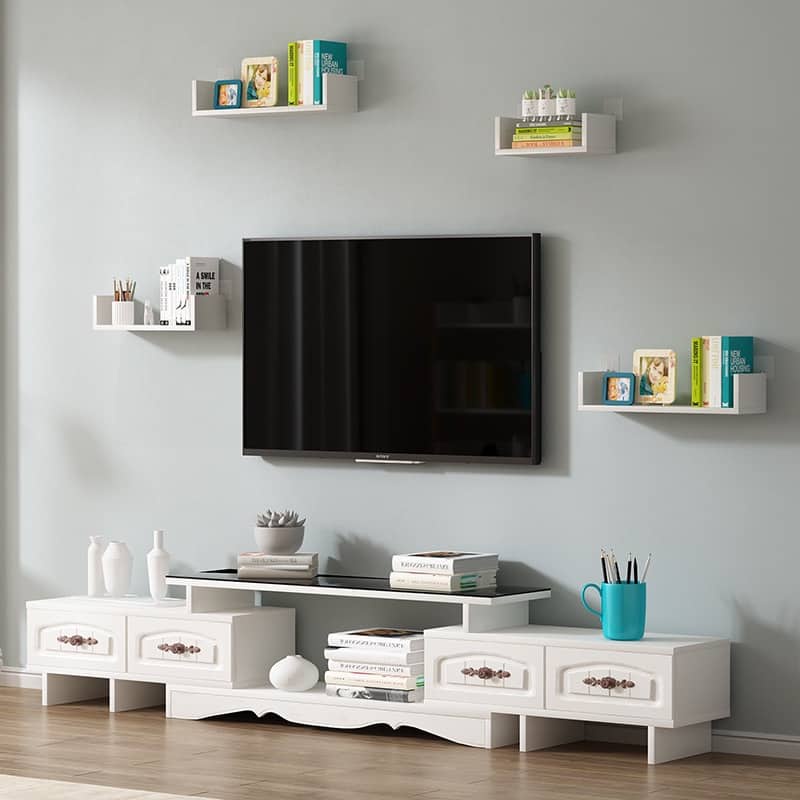 3PCS Space Saver Ledge Board Floating Wall Shelf Bookshelves Display ...
