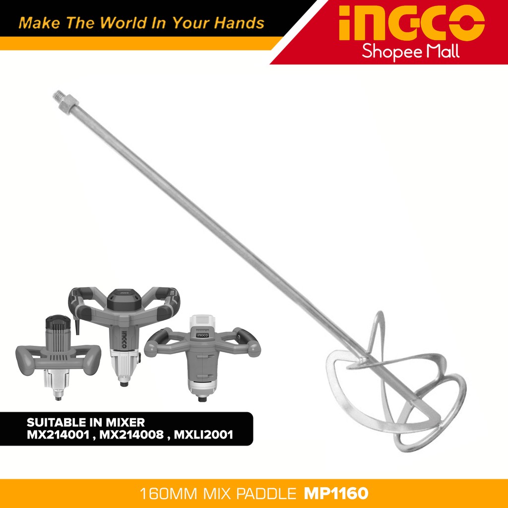 Ingco MP1160 Stirring Mixing Rod Mixer Mix Paddle Only 160mm for ...