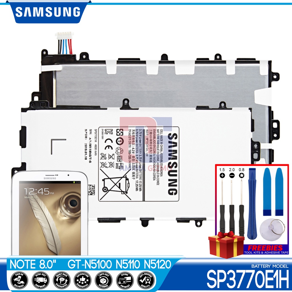 Battery for Samsung Galaxy Note 8.0" Model SP3770E1H Original Quality and Capacity (N5120 N5110 ...