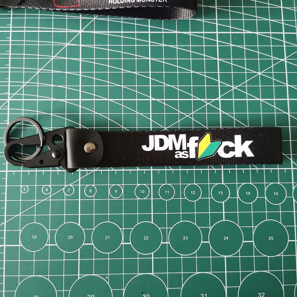 JDM Culture Racing Car Modified Style Wrist Keychain Key Rings Key ...