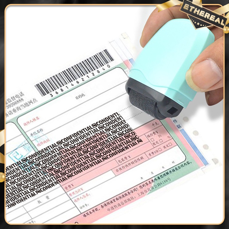 Security Stamp Roller Privacy Cover Eliminator Seal Portable Self ...