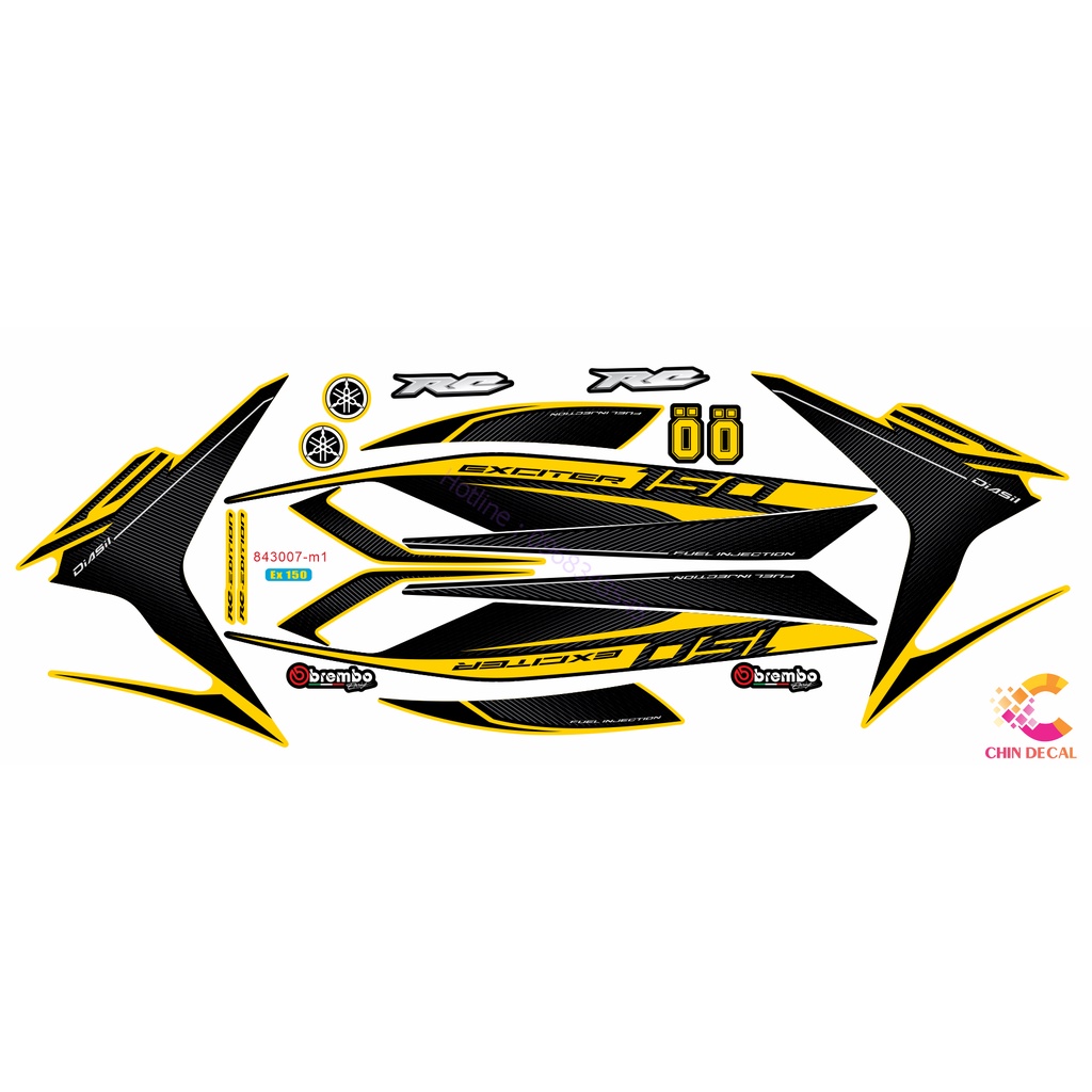 Yamaha EXCITER 150 Stamp Model 2017 Many color combinations (High ...