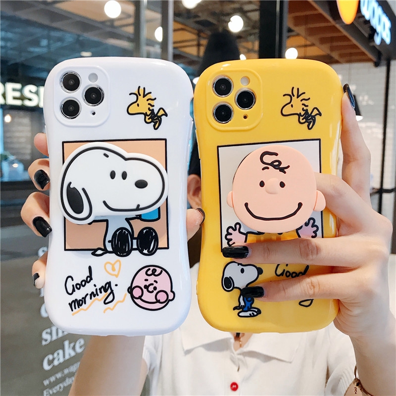 Snoopy Apple iPhone 13 Pro Shockproof Soft TPU Case +3D Stand Holder ...