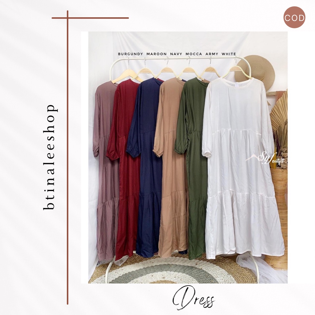 KATUN Dress Cotton RAYON SABRINA|Women GAMIS|Rempel DRESS|Women's Tops ...