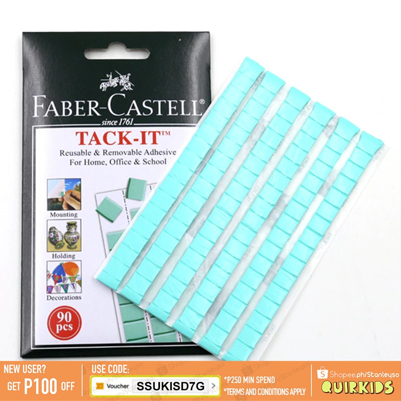 Tack-it Faber Castell 90pcs 50gm | Shopee Philippines