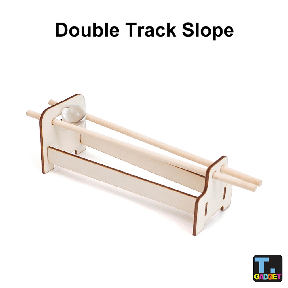 DIY STEAM Double Track Slope Model Learning Science Physics Experiment ...
