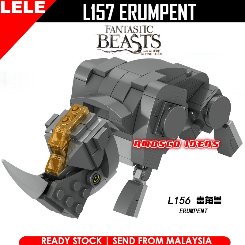 L156 ERUMPENT FANTASTIC BEAST MINIFIGURES HARRY POTTER (Instructions ...