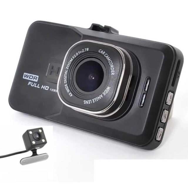 Dash Cam Dual Camera Front And Back Full HD Black Box DVR | Shopee ...