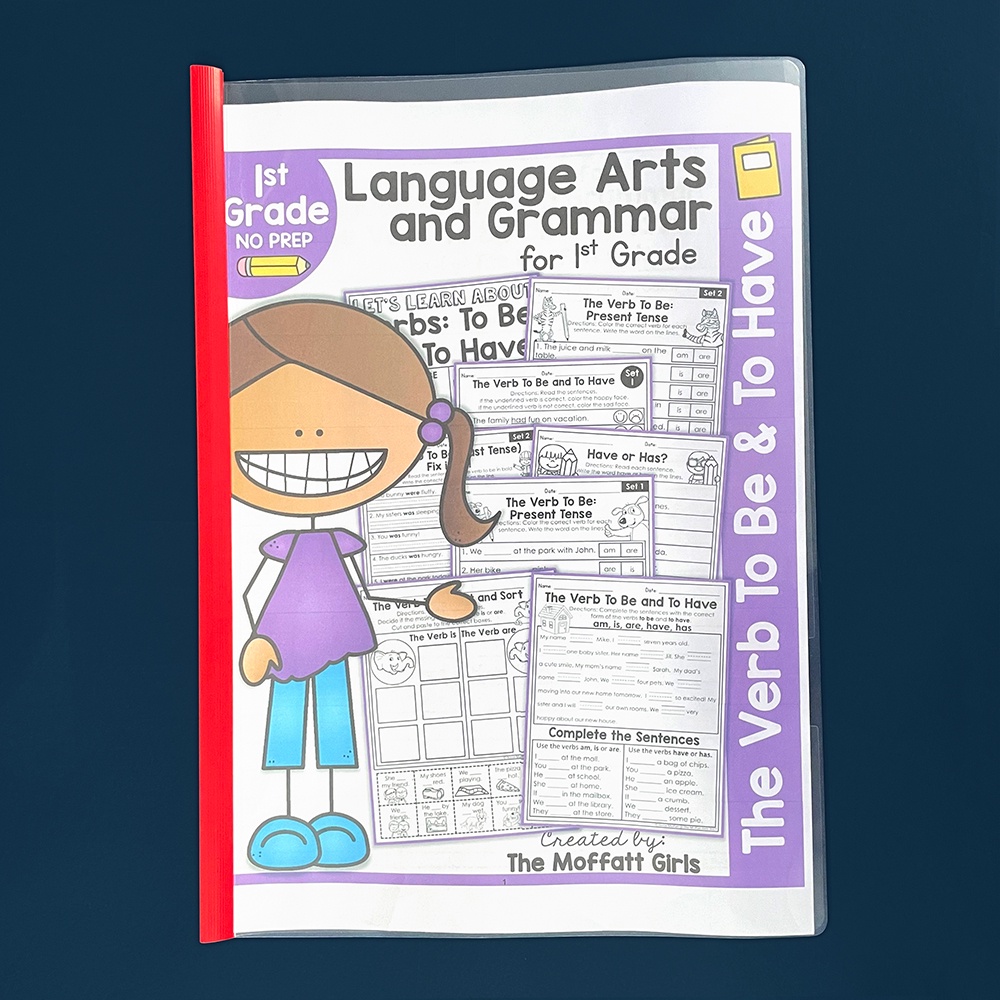 1st Grade English Language Arts and Grammar Reading Writing Practice ...