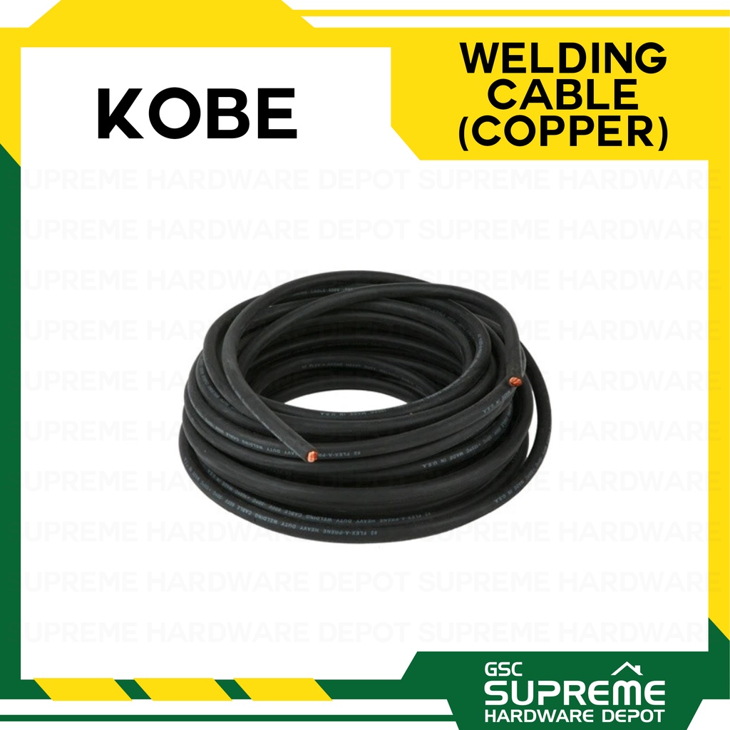 Kobe Welding Cable 100% Copper 1/0 38mm² (Sold per meter) | Shopee ...