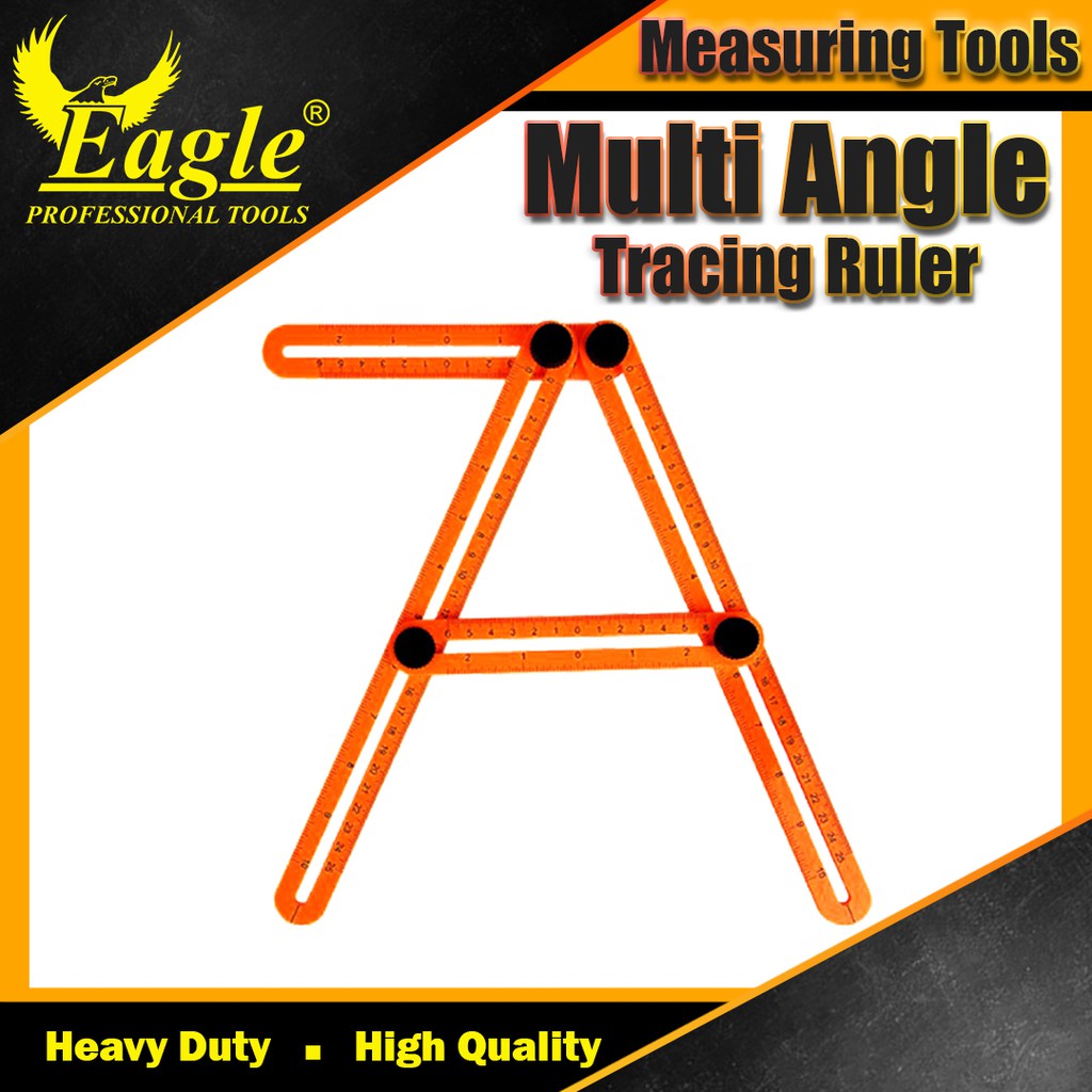 Eagle Multi Angle Ruler Plastic Tracing Ruler | Shopee Philippines