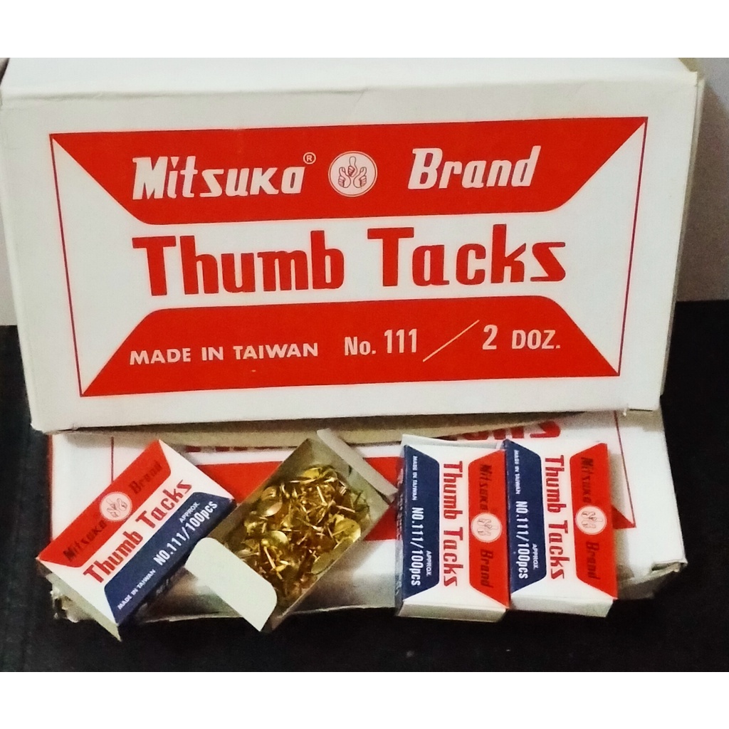 EAGLE BRAND & MITSUKO BRAND THUMBTACKS(MORE QUANTITY) ORIGINAL COMES IN ...