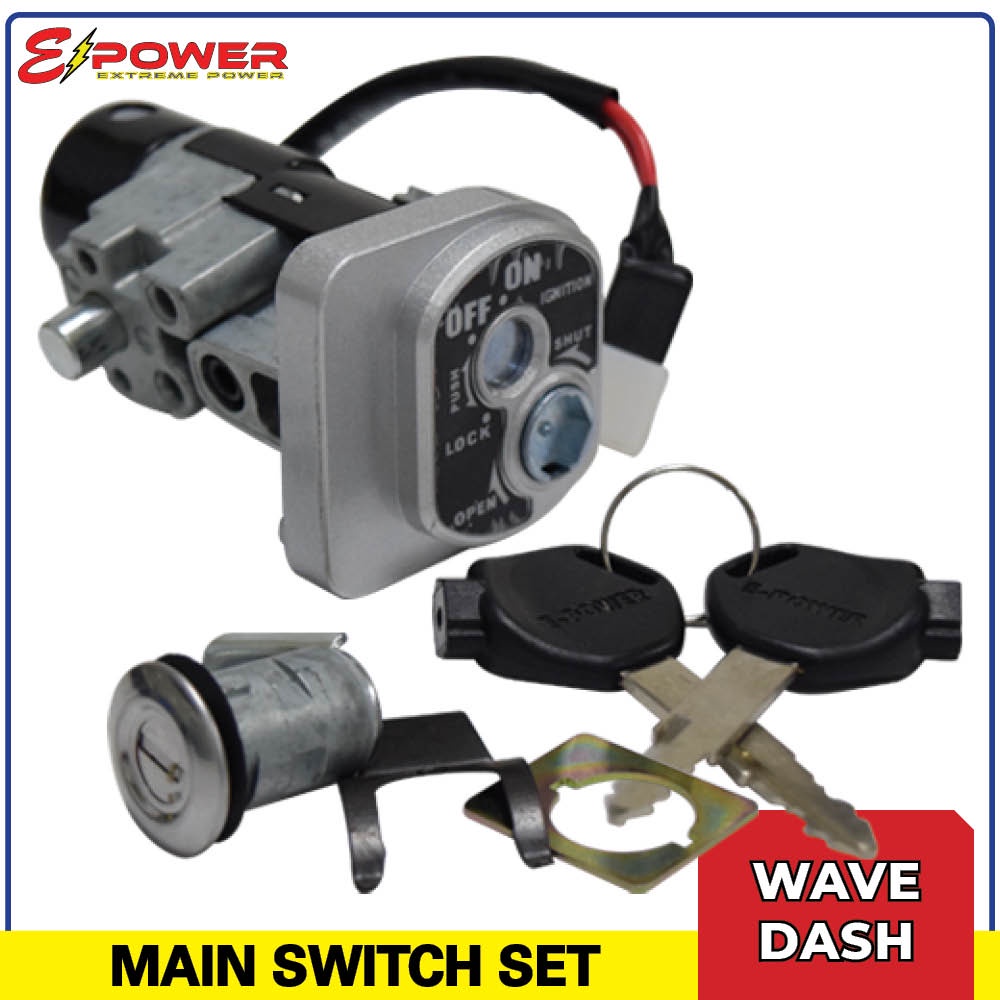 Honda Wave Dash E-Power Ignition Switch / Main Switch & Key Set ...
