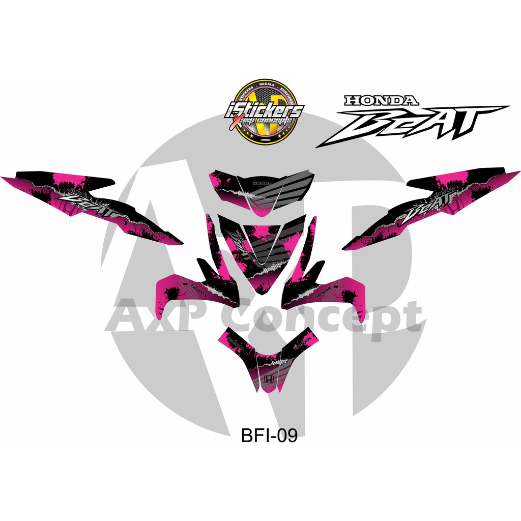 Honda Beat FI V2 Decal Kit BFI-09 | Shopee Philippines