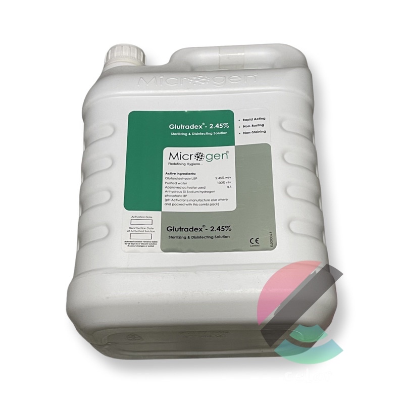 5 Litre GLUTRADEX (Cidex ) HIGH LEVEL INSTRUMENT DISINFECTANT ...