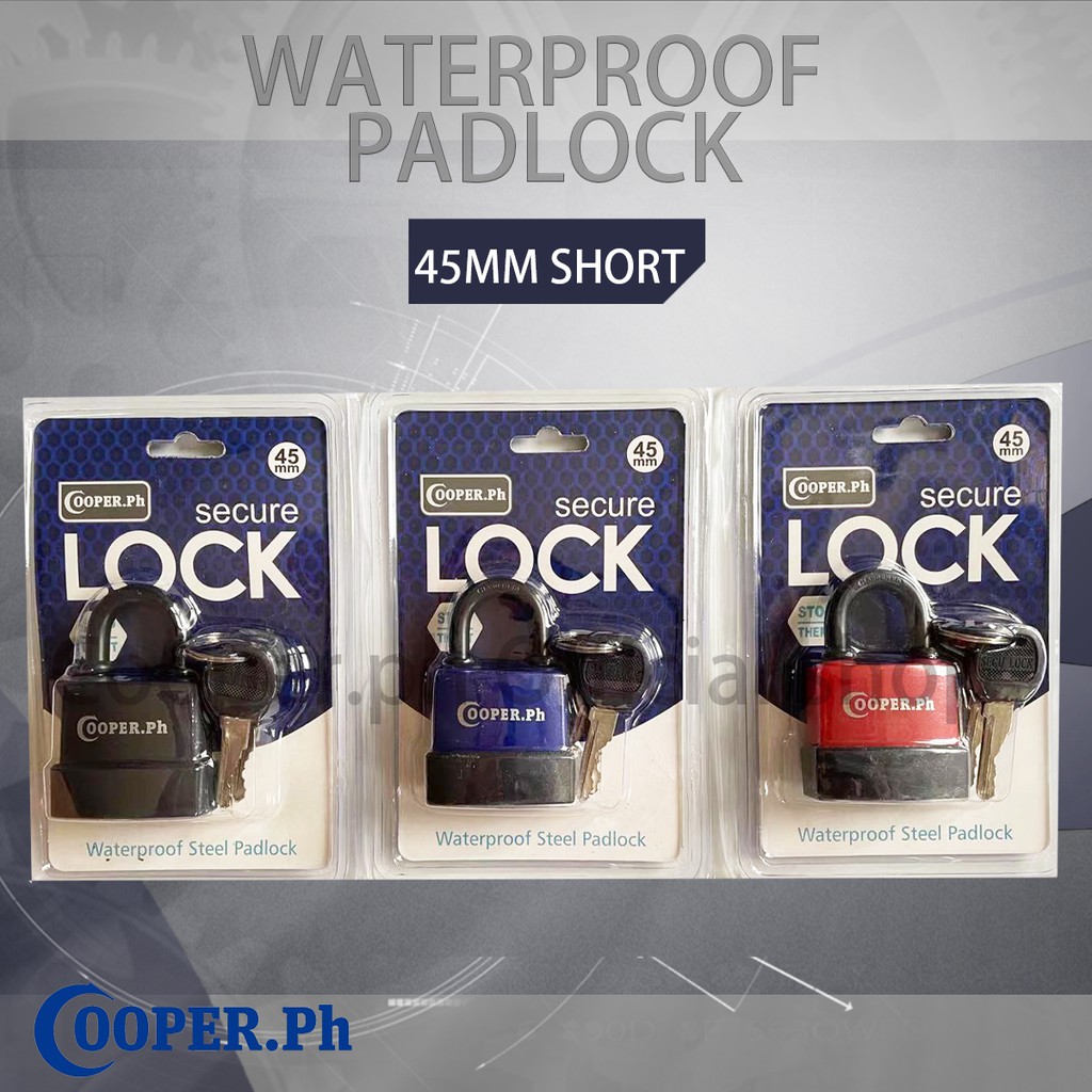 Cooper.ph CP-FS Water proof padlock waterproof Short and Long | Shopee ...
