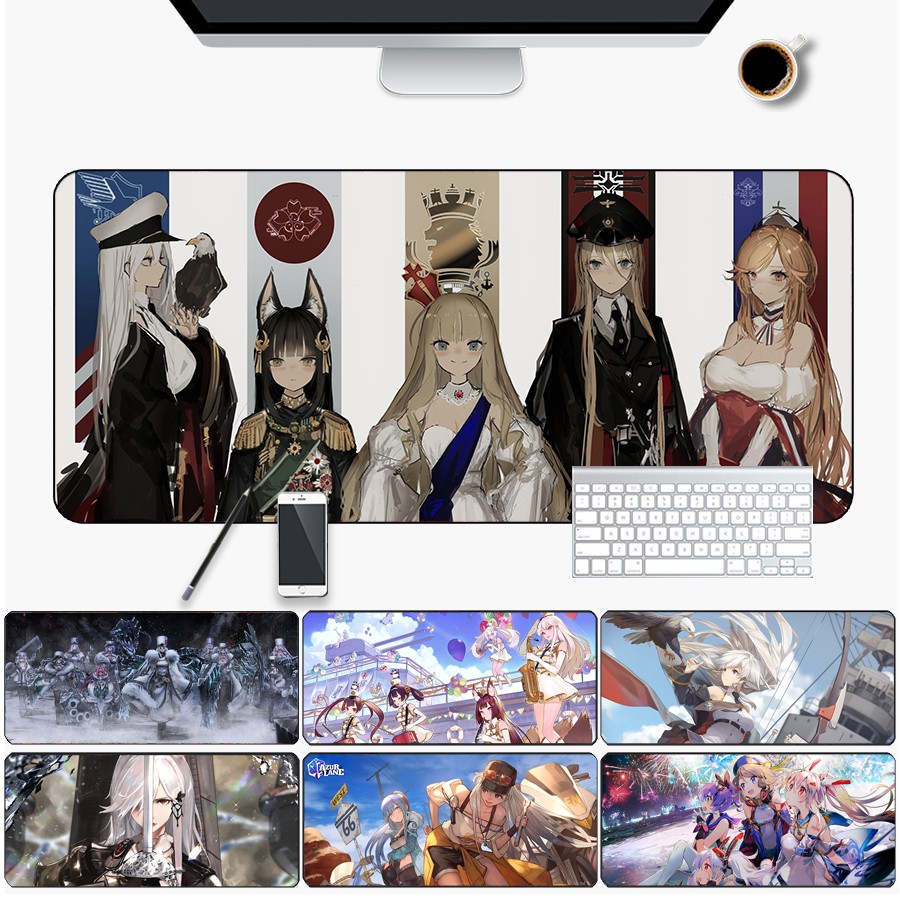 Large Mouse Pad Game Anime Azur Lane Table Mat Keyboard Mat Creative ...