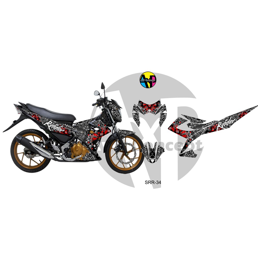 Suzuki Raider 150 Reborn Carb Full Decals SRR-34 (Laminated) | Shopee ...