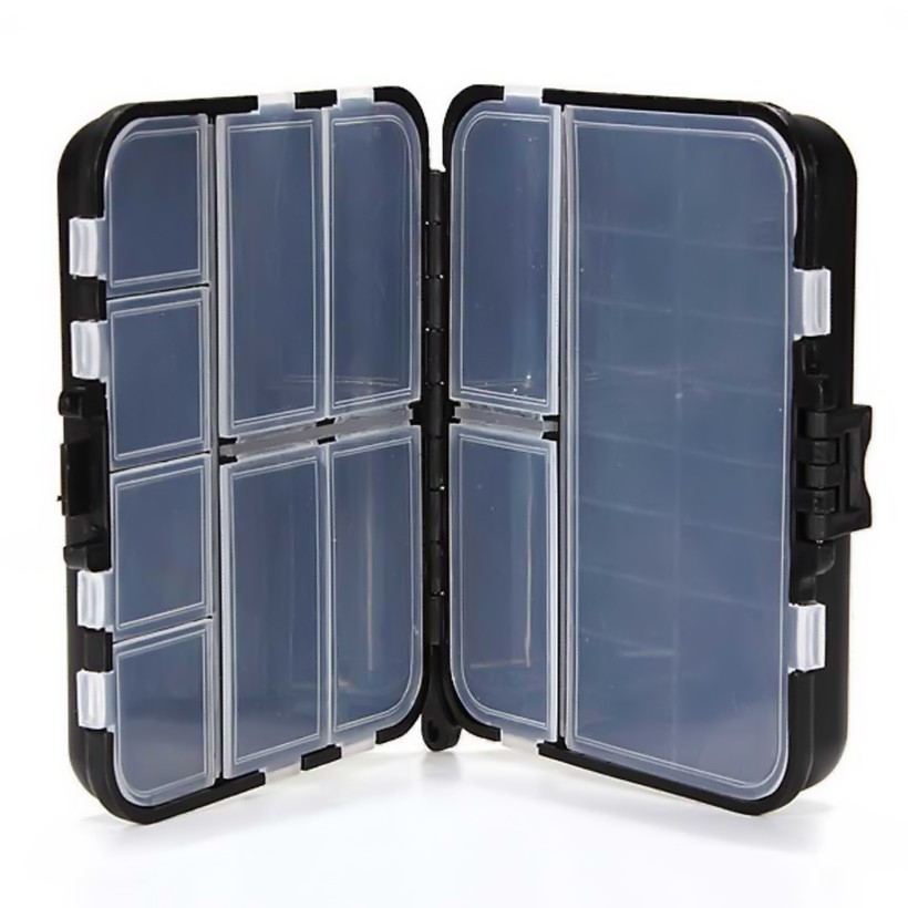 Portable Fishing Tackle Box Plastic Fishing Lure Hook Rig Bait Storage ...