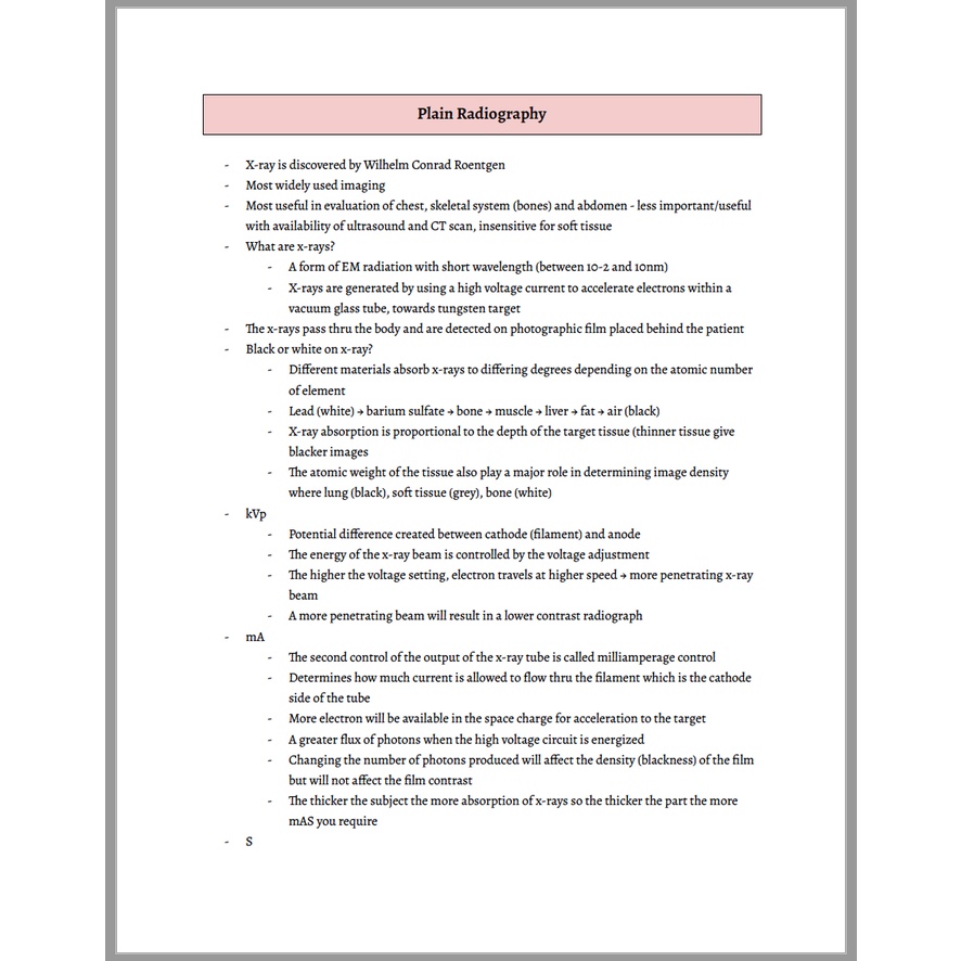 ALL Radiology Notes (googledrive - PDF) | Shopee Philippines