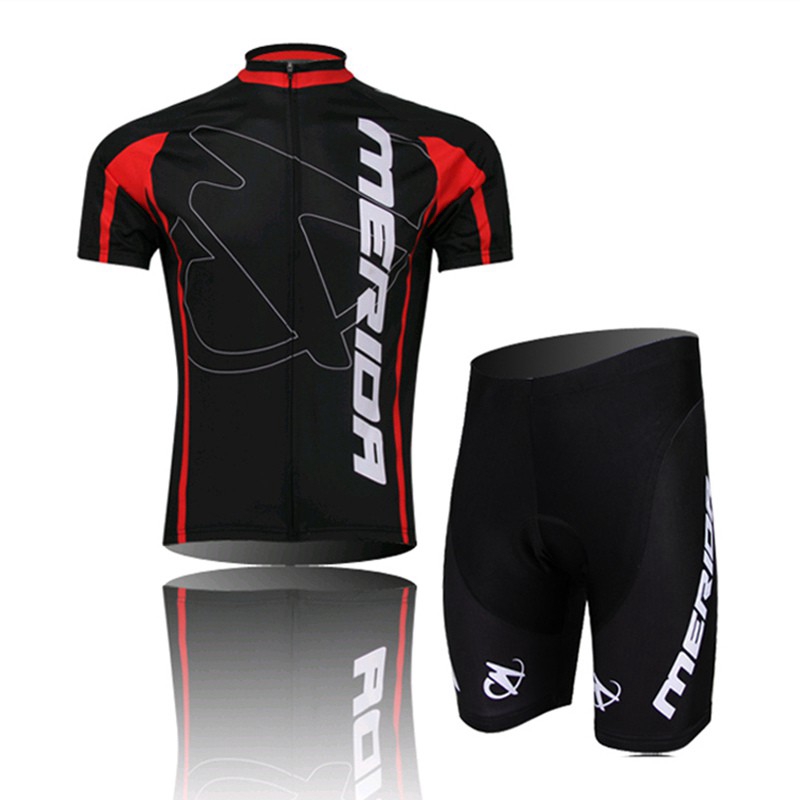 Summer New MERIDA Cycling Jersey Set Short Sleeve Mountain Bike Clothes ...