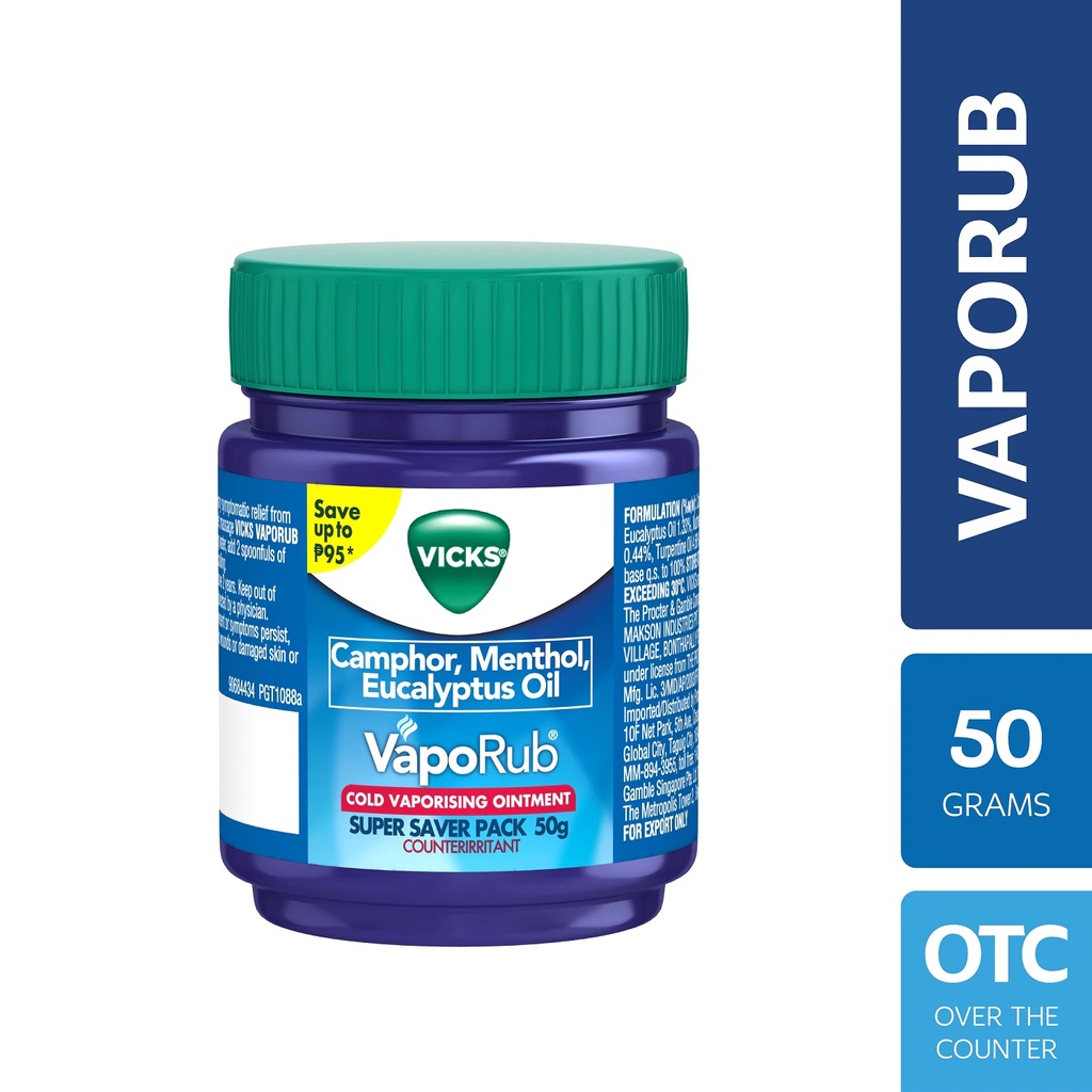 Vicks Vaporub Ointment 50g | Shopee Philippines