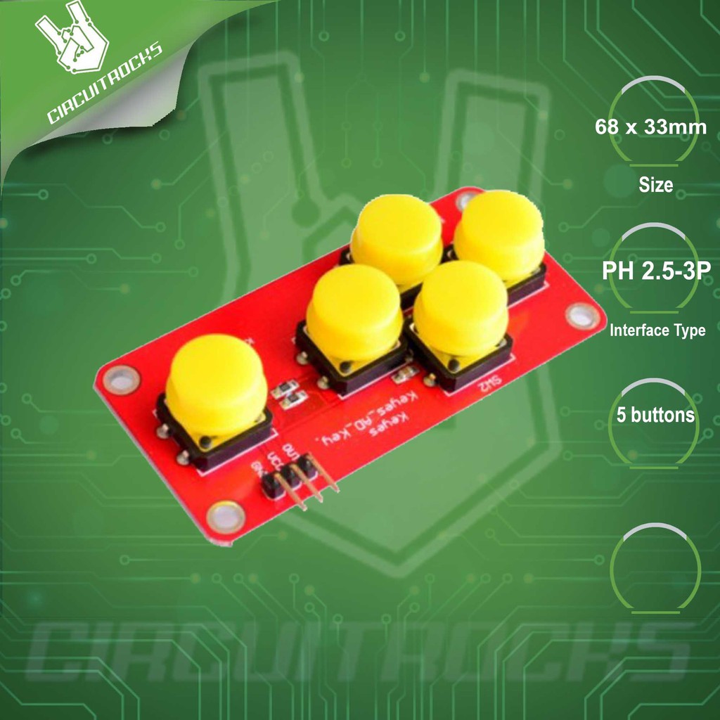 Button Five Key Analog Module-Button Five Key Analog Module | Shopee Philippines