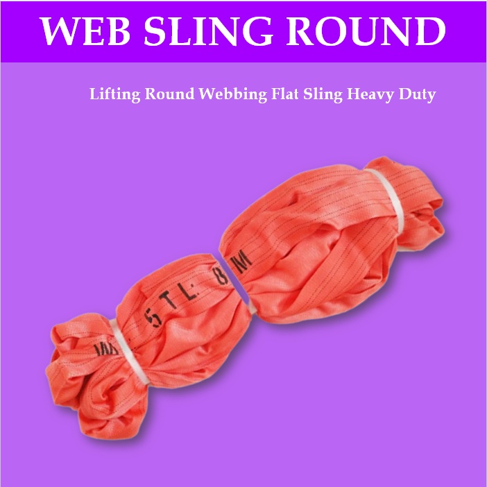 Mago 2-8 Meters 5T Web Sling Belt Round Elastic Polyester Strap Round ...