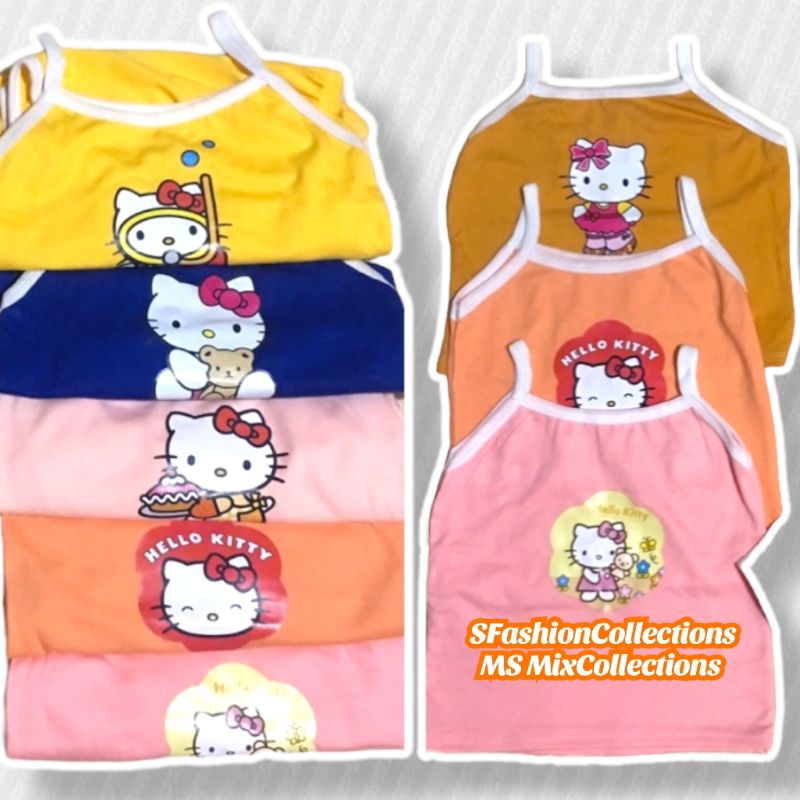 6&3 Pairs Spaghetti Terno Hello Kitty ( 1-2 years old ) Cotton | Shopee ...