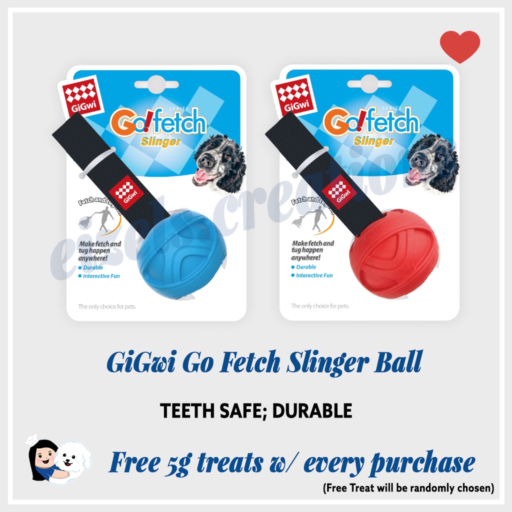 GiGwi Go Fetch Slinger Ball Toy For Dogs (Free 5g treats w/ every ...