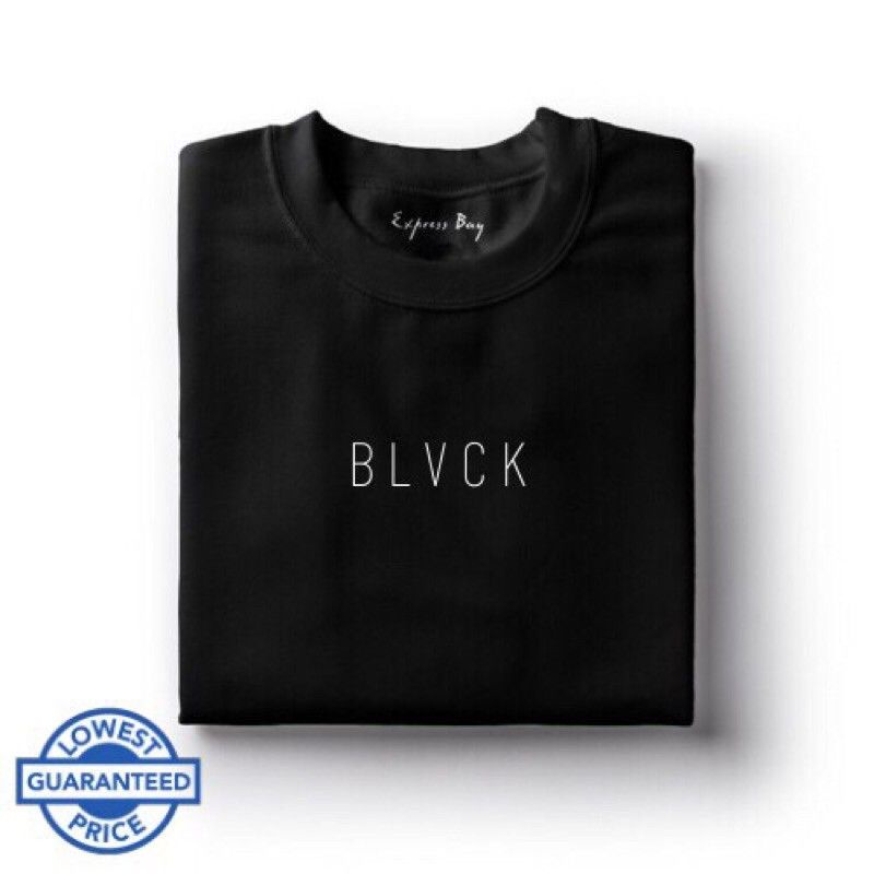BLVCK logo quality t-shirts 100%cotton unisex | Shopee Philippines