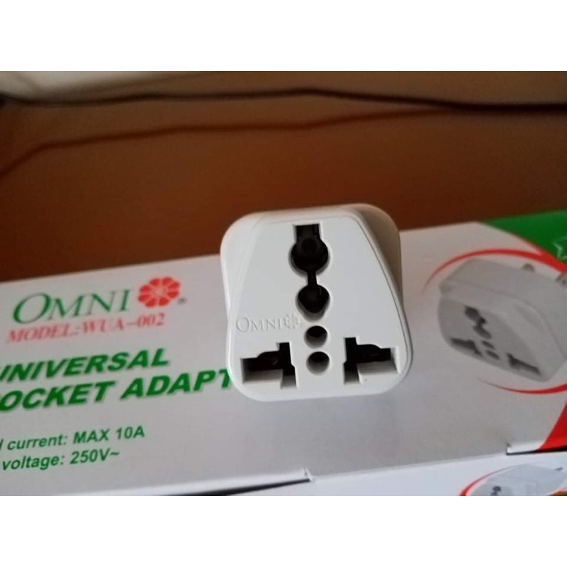 omni universal socket adapter model WUA -002 | Shopee Philippines