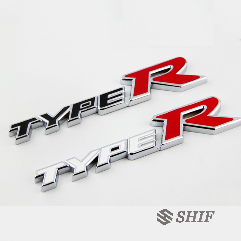TYPE R Logo 3D Side Fender Rear Trunk Emblem Badge For Honda | Shopee ...