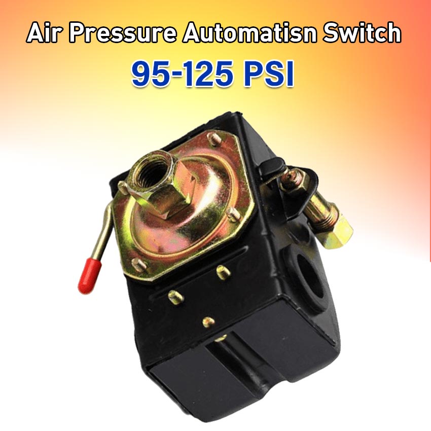 Single 1 Port Pressure Switch F/95-125 PSI Heavy Duty 26Amps Pressure ...