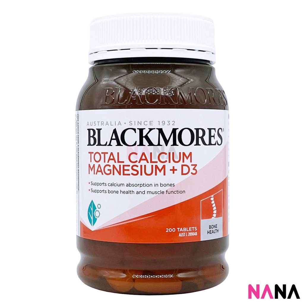 Blackmores Total Calcium And Magnesium + D3 200 Tablets (EXP:04 2026 ...