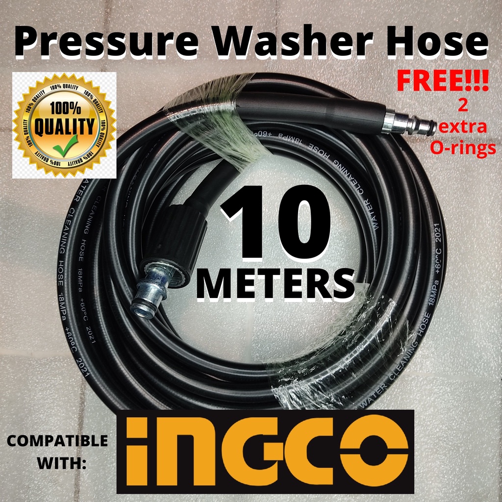 INGCO 10 METERS PRESSURE WASHER HOSE REPLACEMENT FOR HPWR14008GP ...
