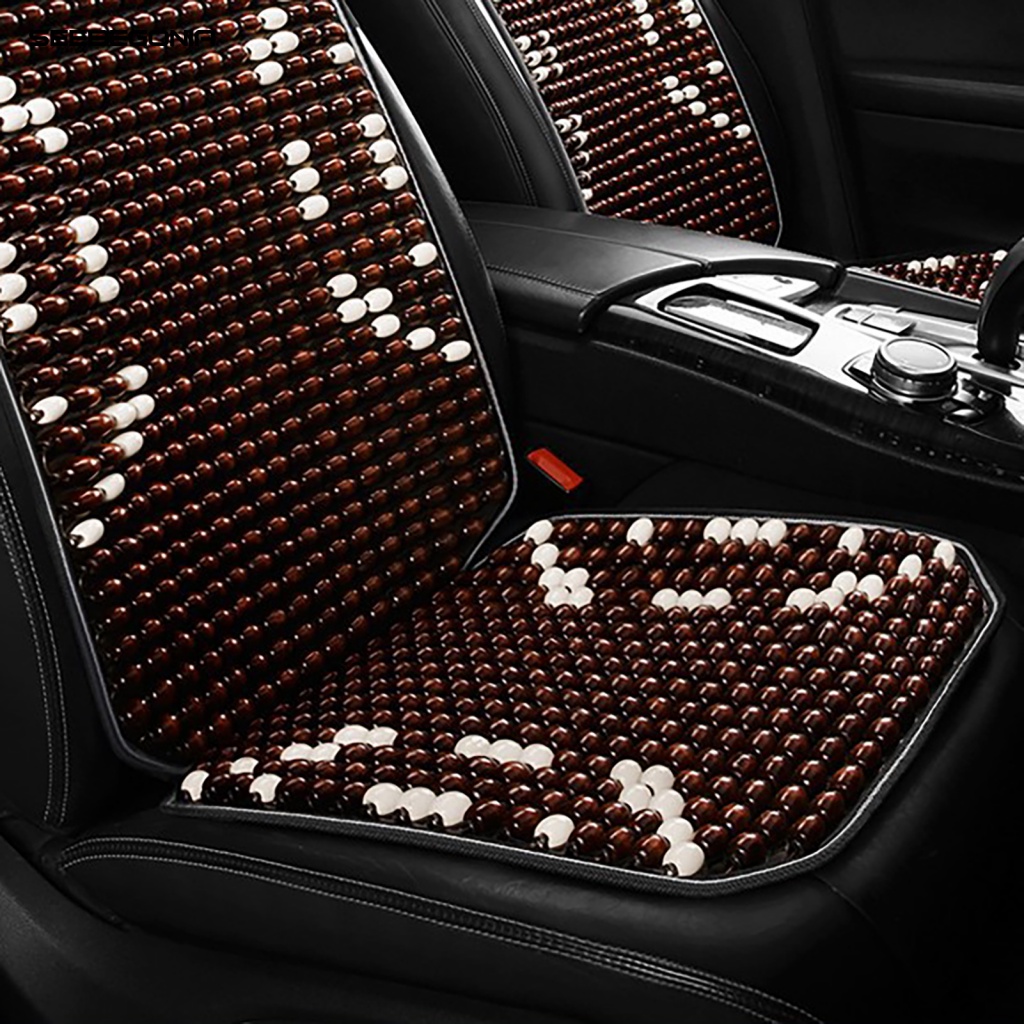 New* Washable Seat Cushion Car Wooden Bead Seat Cover Cushion Relieve ...