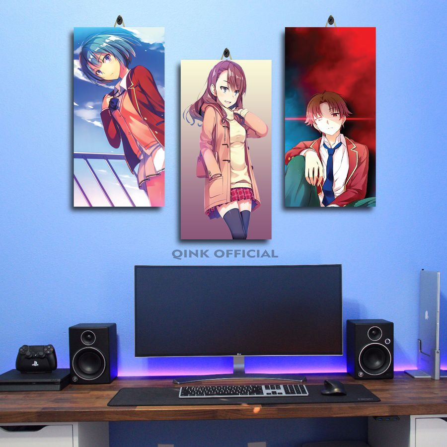 KAYU HIASAN DINDING Anime WALL POSTER AYANOKOJI AIRI AKITO CLASSROOM OF ...