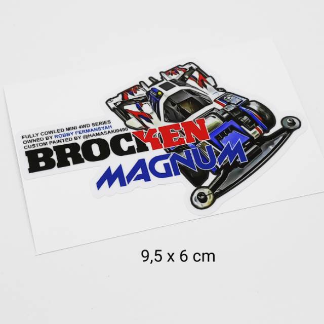 Brocken Magnum Tamiya Mini 4wd Cartoon Sticker | Shopee Philippines