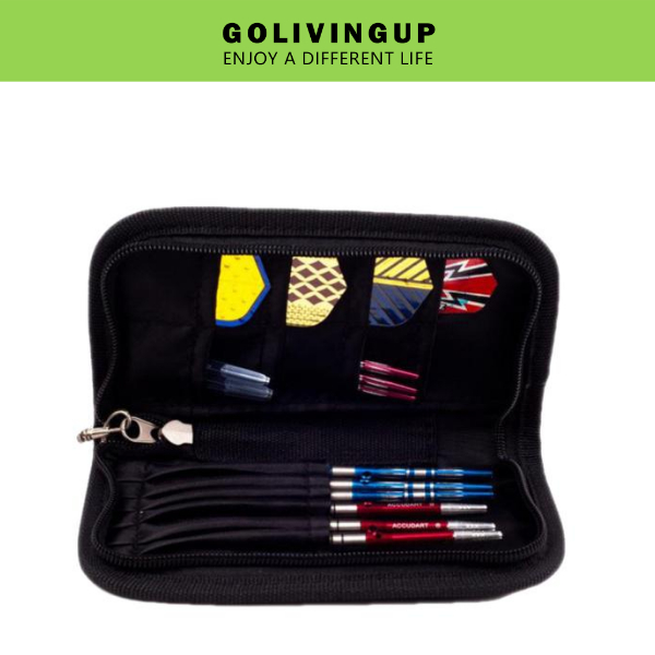 Dart Box Darts Accessories Carry Case Wallet Pockets Holder Storing Bag Black Durable Darts ...