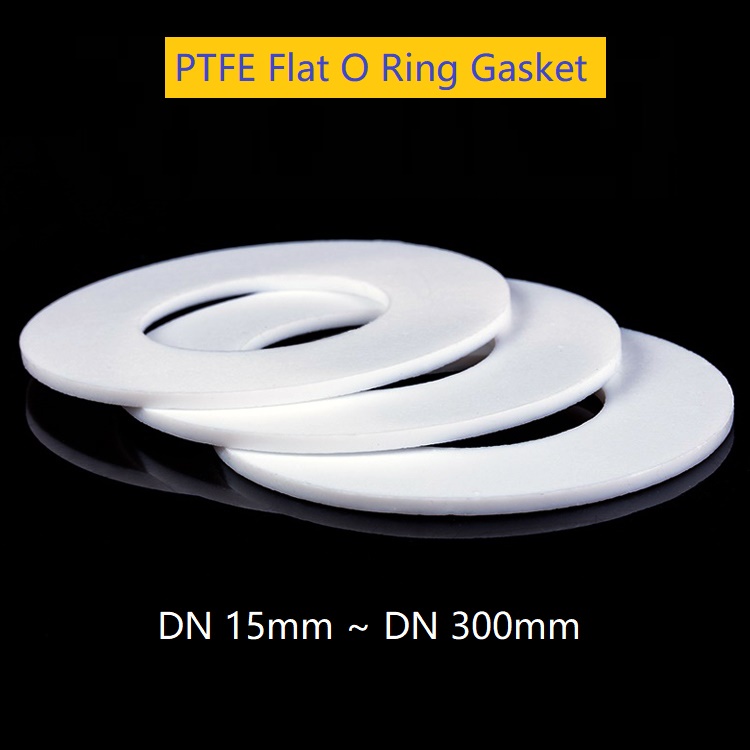 1/2/10Pcs DN15 ~ DN 300 PTFE Flat O Ring Gasket Flange Gasket Thickness ...
