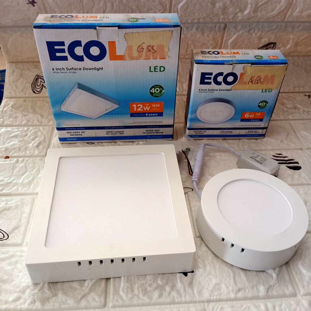 eco lum surface downlight led 6 w 12w | Shopee Philippines