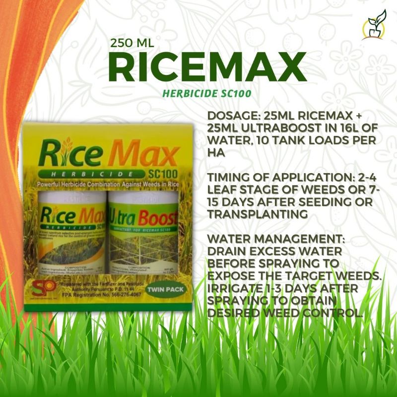 RiceMax 100SC Twin Pack 250ml | Shopee Philippines
