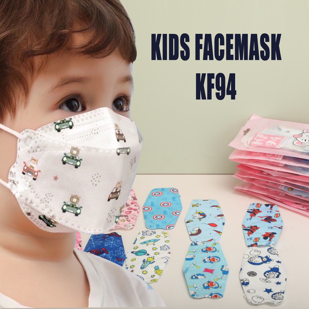 KF94 Kids Mask Korea KF94 Mask Kids KF94 Kids Facemask 5pcs | Shopee ...