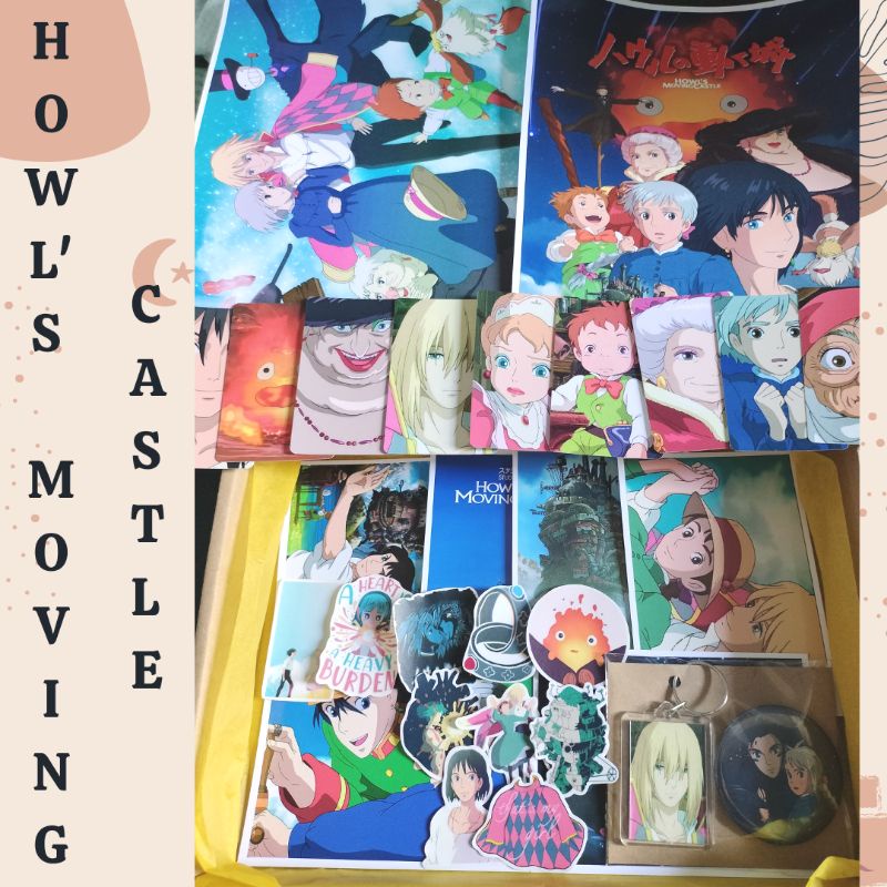 HOWL'S MOVING CASTLE anime fan merch gift set box room decoration (pls ...